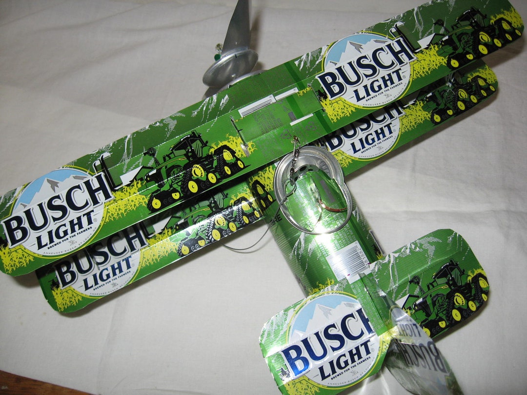 Handcrafted Beer Can Airplane John Deere wind Spinner - Etsy