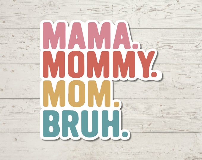 Mom Kids Names Vinyl Decal, Custom Mother's Day Decal, Personalized Mom ...