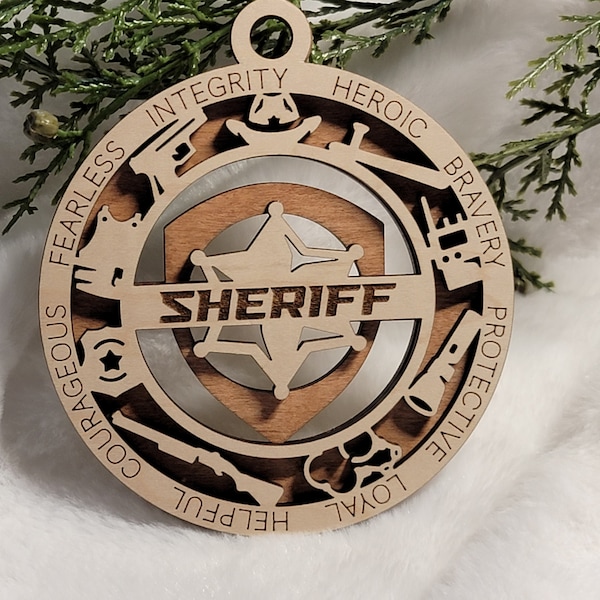 Deputy Sheriff Christmas Ornaments - Etsy