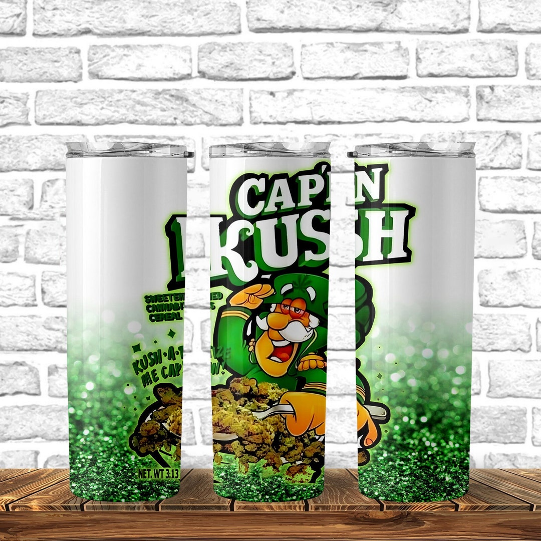 Cap'n Kush 20 Oz Skinny Tumbler, Adult Tumbler, Gifts for Her, Fun ...