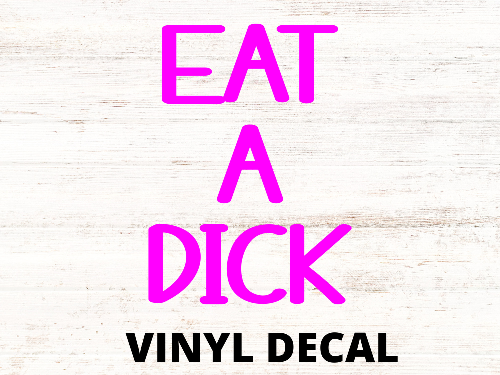 Eat A Dick Decal Funny Decal Car Decal Bumper Sticker - Etsy