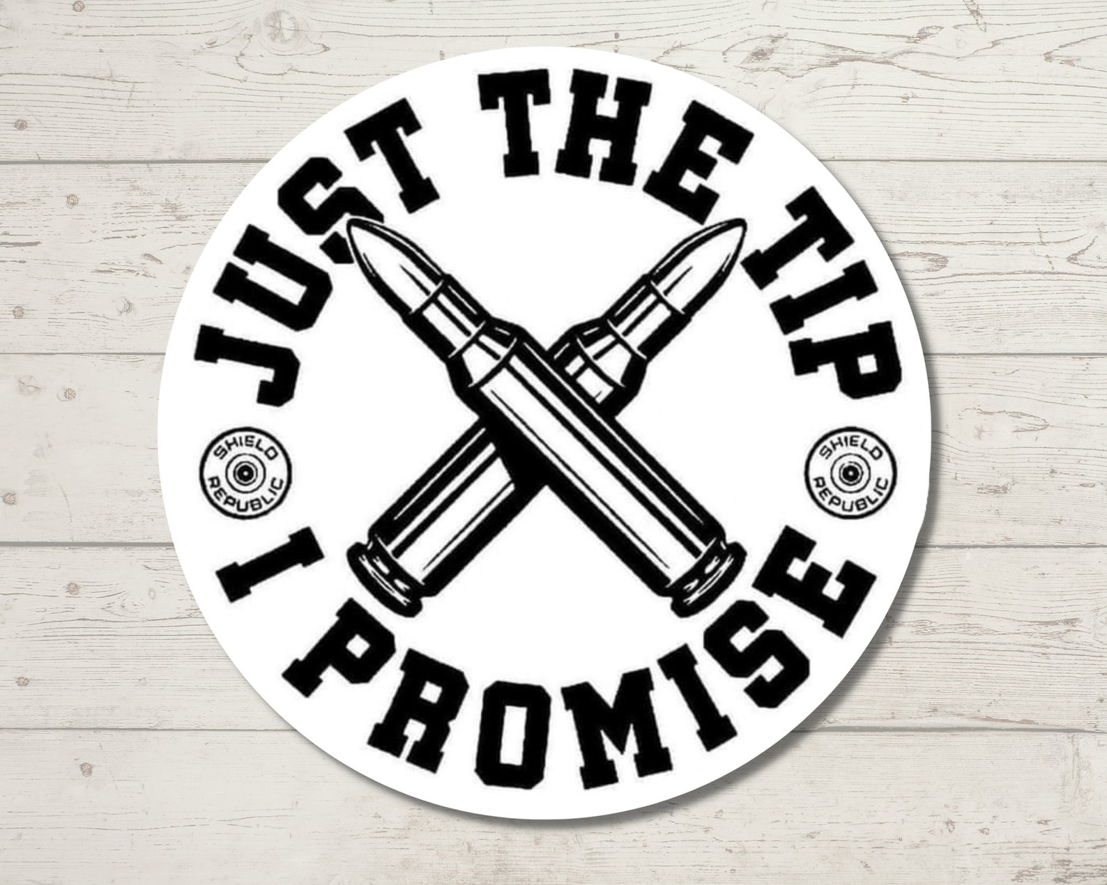 Just The Tip Sticker Adult Humor Water Resistant Sticker Etsy