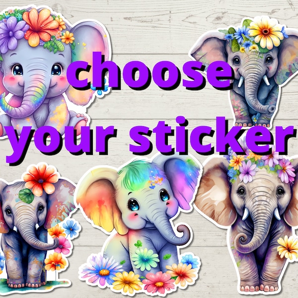 Elephant Decal - Etsy