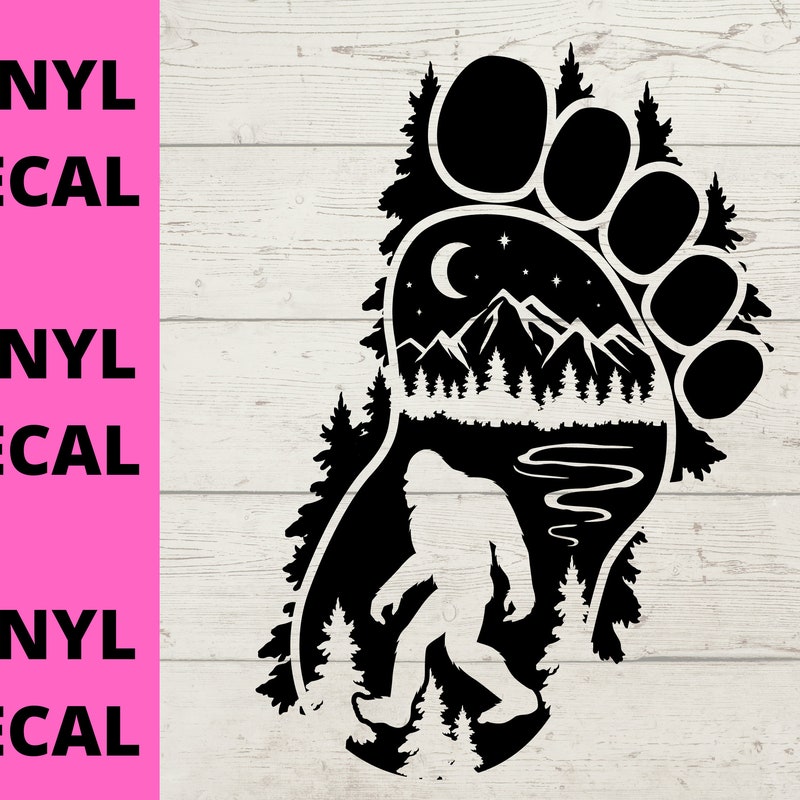 Sasquatch Decal Stickers - Etsy