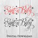 Santa Baby SVG, Merry Christmas, HTV, Vinyl, Cutting File, Cricut ...
