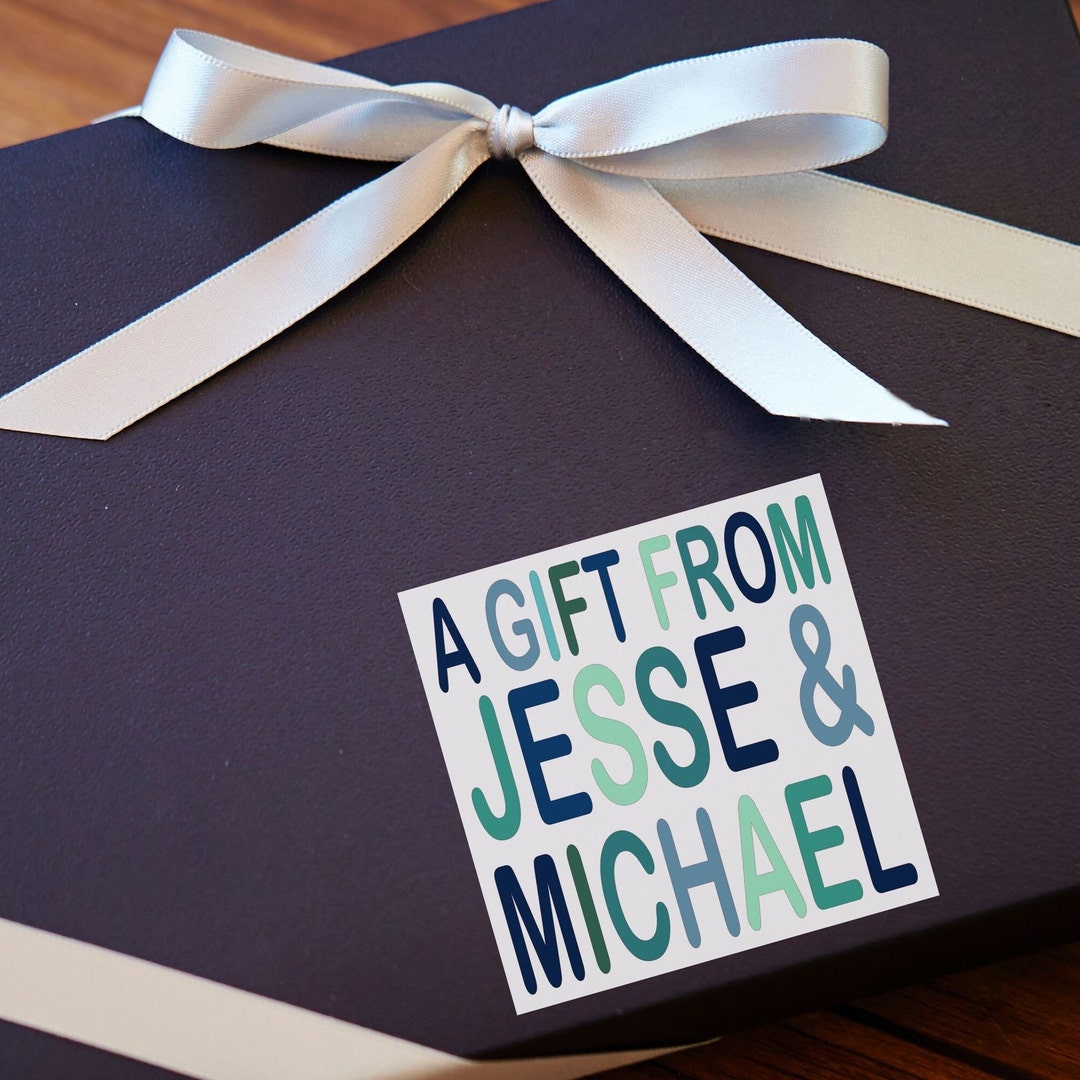 Personalized A Gift for You Stickers, Personalized From Gift Stickers ...