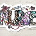 Nurse Sticker, Cute Nurse Decal, Water Resistant Sticker, Nurse Love ...