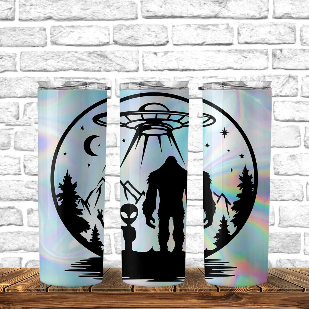 Bigfoot Alien 20 Oz Skinny Tumbler, Adult Tumbler, Gifts for Her, Fun ...