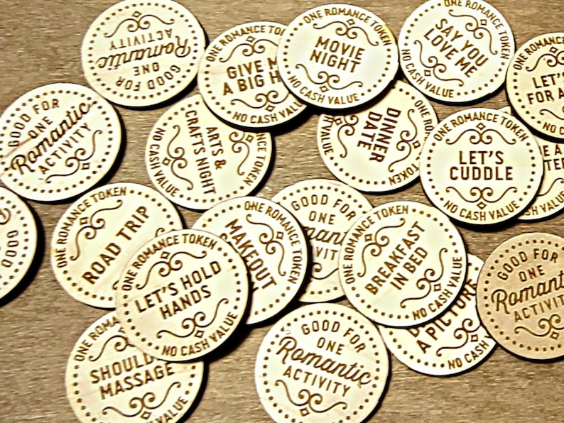 Romantic Activity Tokens Valentines Gift for Couples Gifts - Etsy