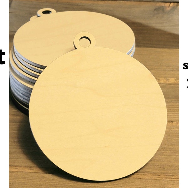 Round Wood Ornament - Etsy