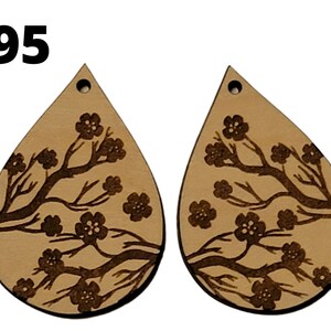 BULK Wooden Earring BLANKS 5, Jewelry Blanks, Earring Blanks, Make Your ...