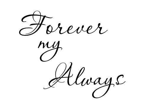 Forever My Always SVG HTV Vinyl Cutting File Cricut Design | Etsy