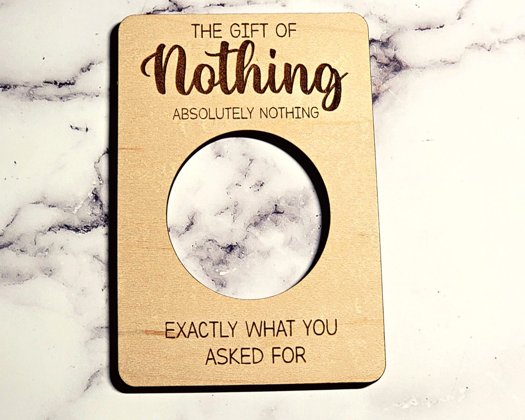 The Gift of Nothing, Gag Gift, Holiday Gift, Gift for Kids, Gift for ...