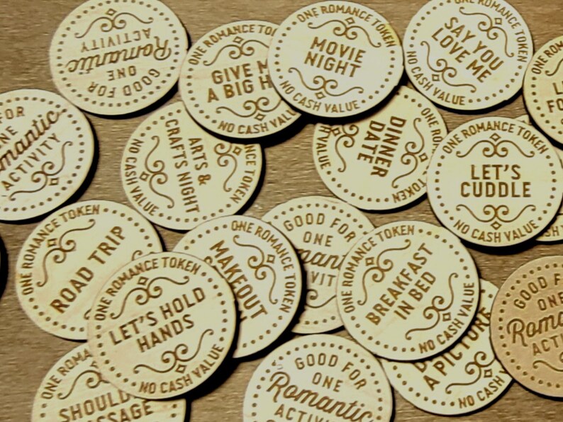 Romantic Activity Tokens Valentines Gift for Couples Gifts - Etsy