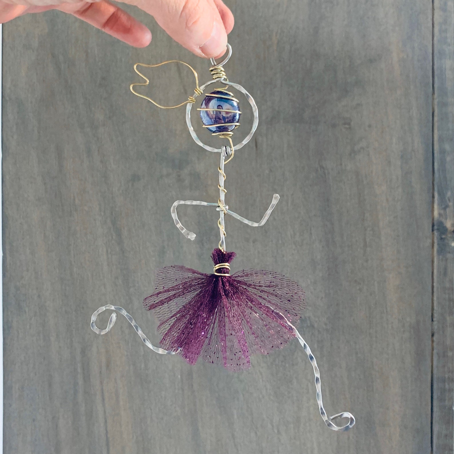 Hand-made Wire Runner Girl With Tutu Perfect Gift for Any - Etsy