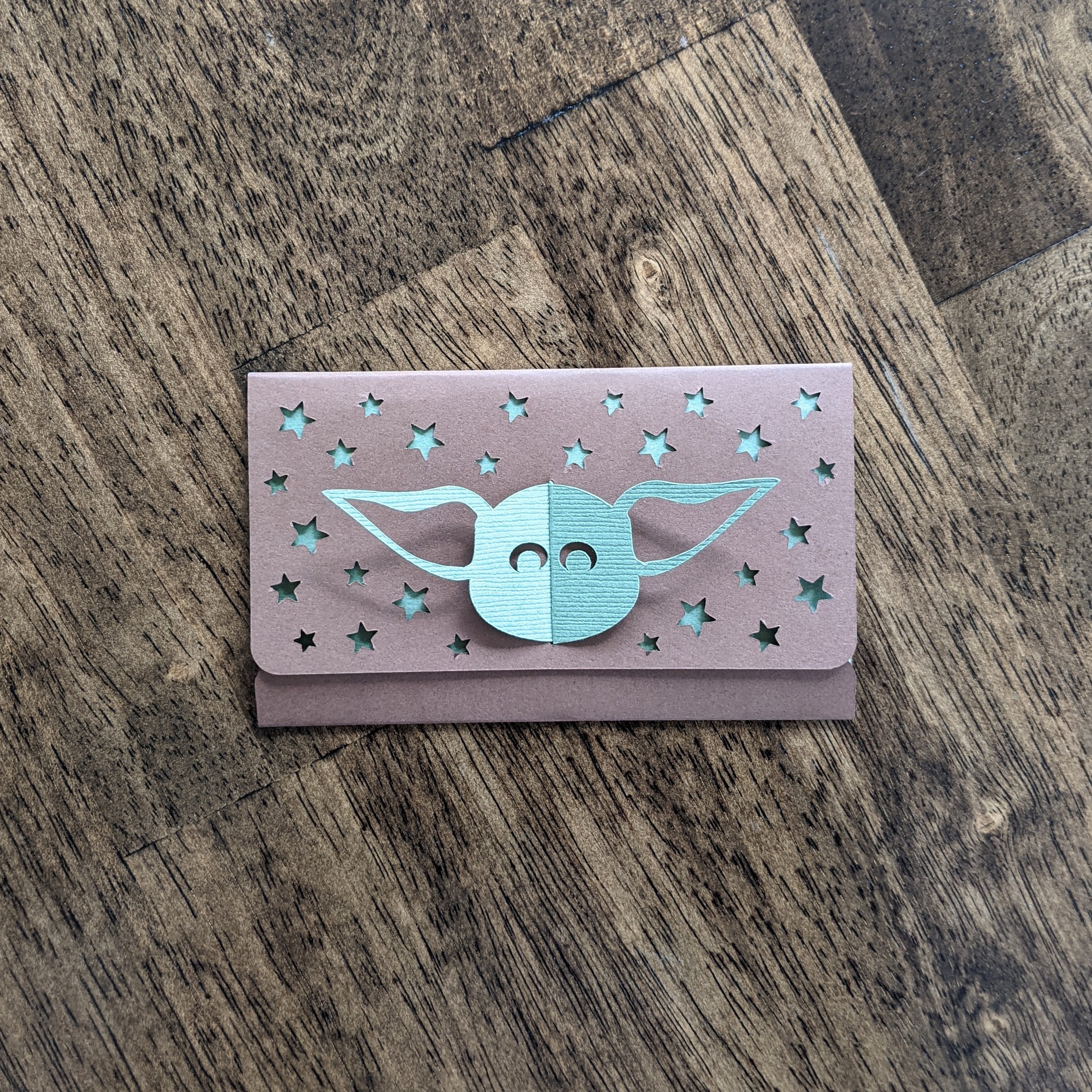 Baby Yoda Star Wars Envelope Paper Folding Cut File (SVG, DXF, PNG) - Etsy