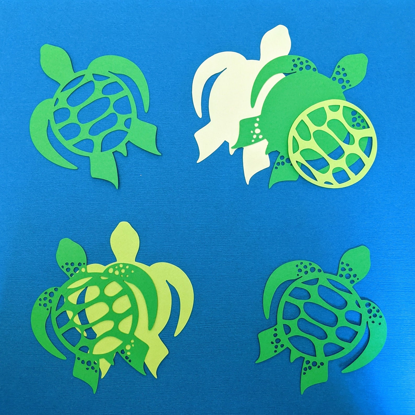 Sea Turtle Cut File SVG DXF PNG for Paper and Vinyl | Etsy