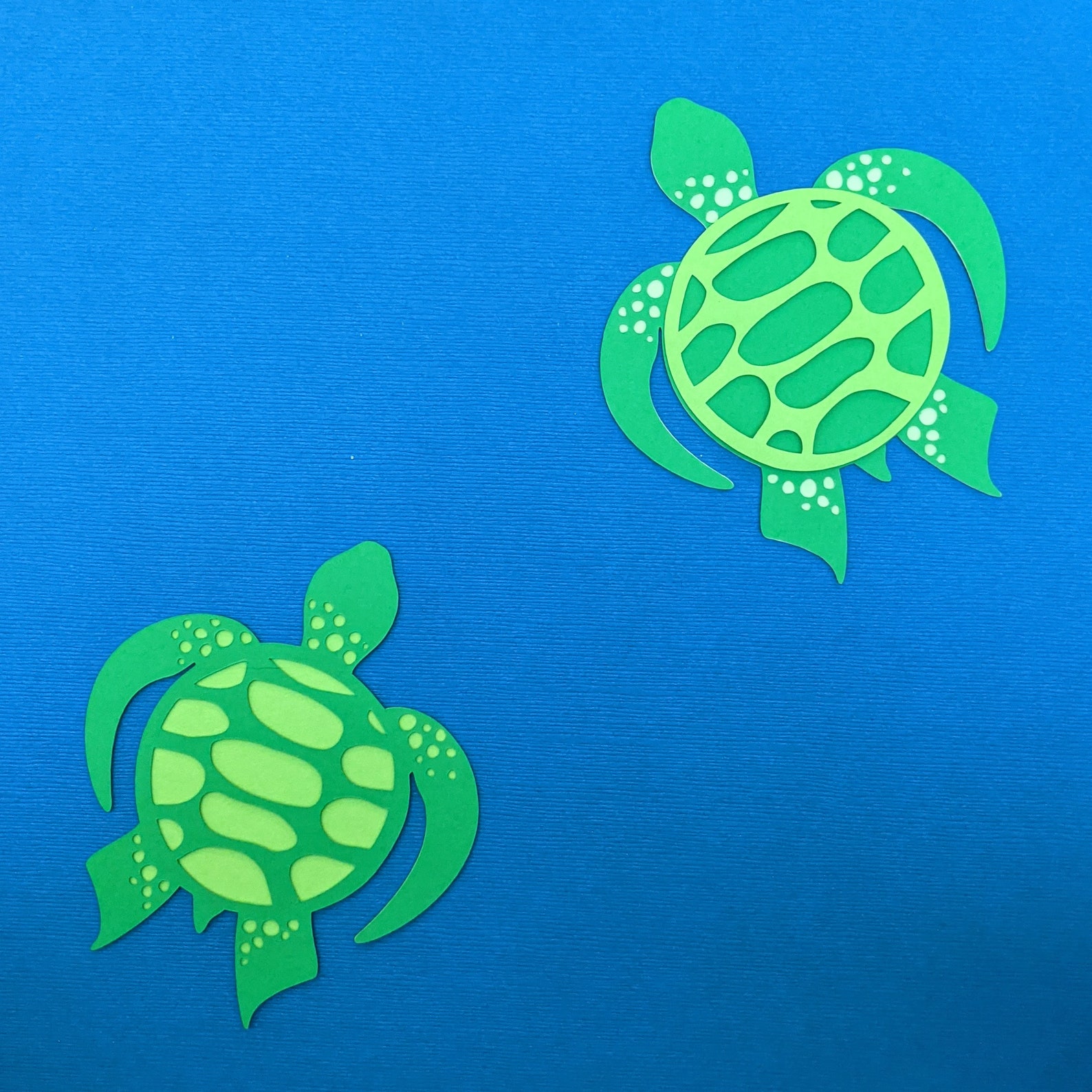 Sea Turtle Cut File (SVG, DXF, PNG) for Paper and Vinyl - Etsy