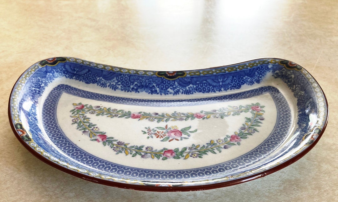 Antique Spode Copeland Kidney Dish From T. Goode London C. 1920 Ex ...