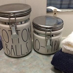 Kitchen Canister Decals Kitchen Canister Labels/kitchen Canister Decals ...