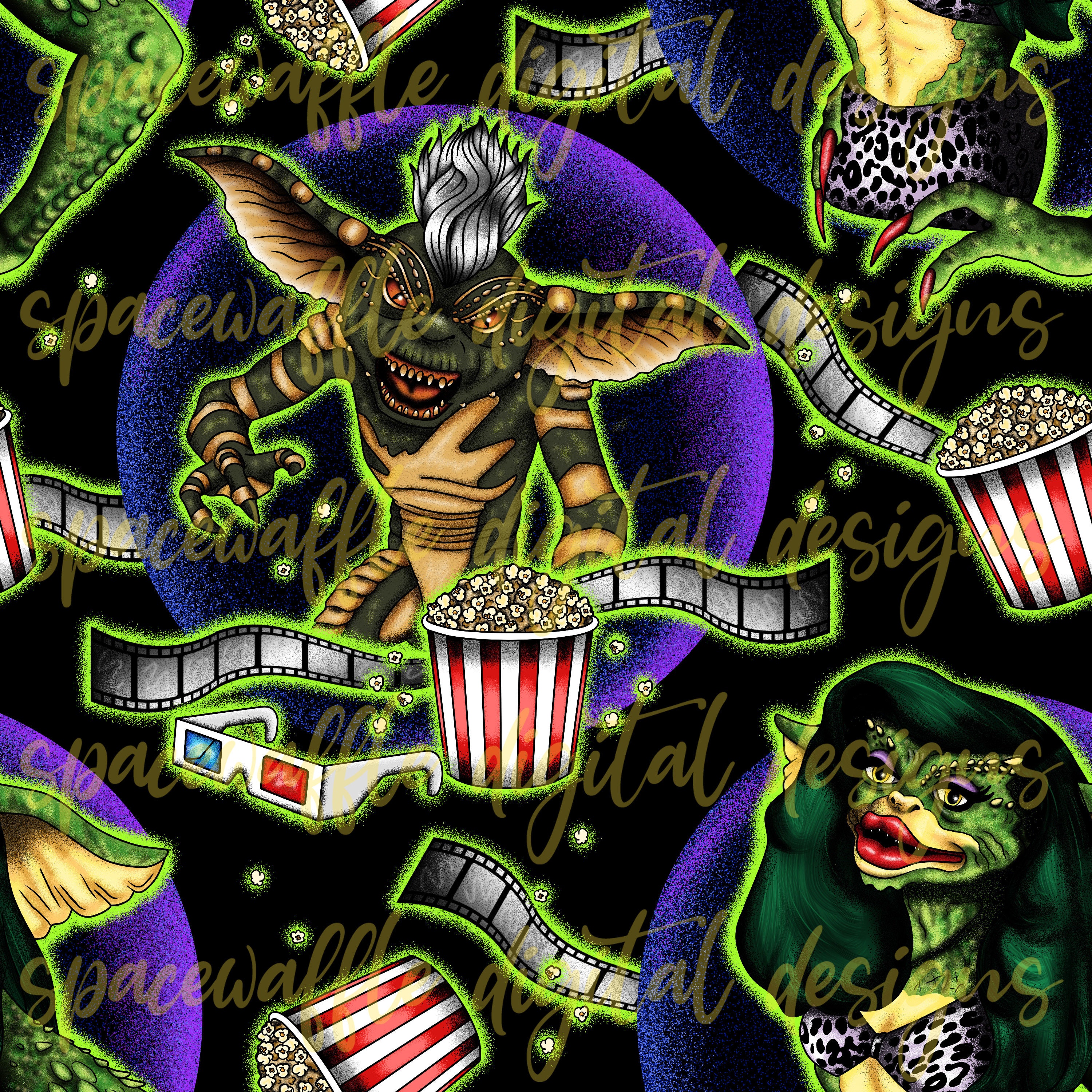 Evil Gremlins Drawing