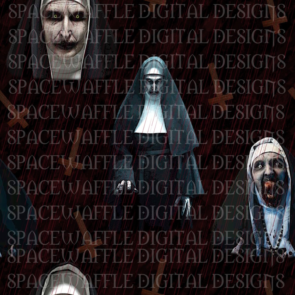 The Nun,valak, Seamless, Pattern, Scrapbooking, Fabric, Design - Etsy