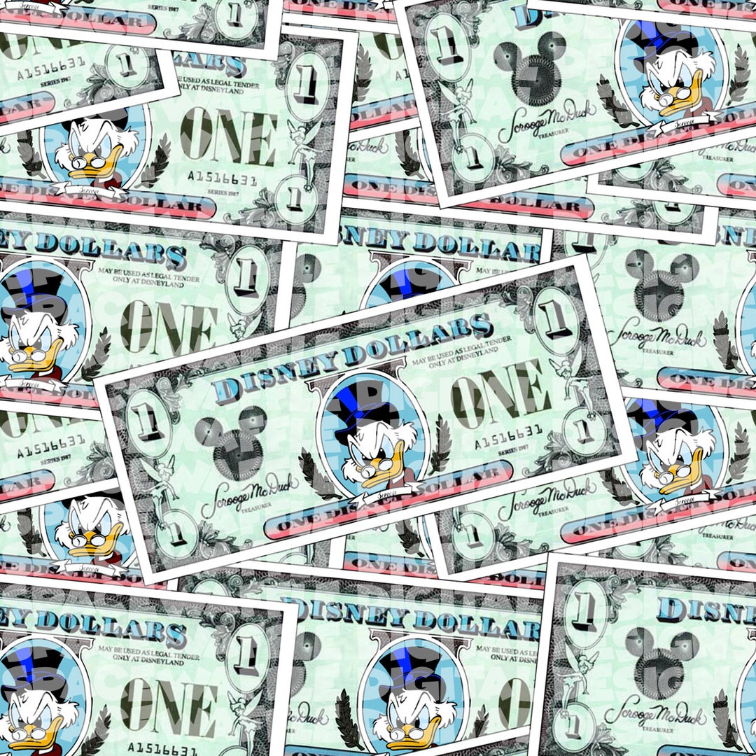 Scrooge Mcduck Money Seamless Pattern, Scrapbooking, Fabric Design. - Etsy