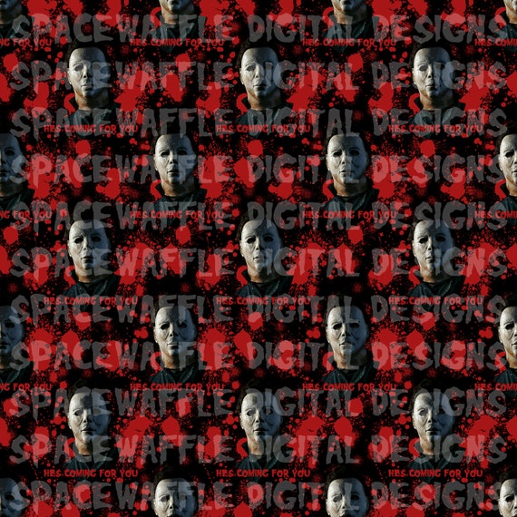 Halloween Michael Myers Seamless Pattern Scrapbooking - Etsy Australia