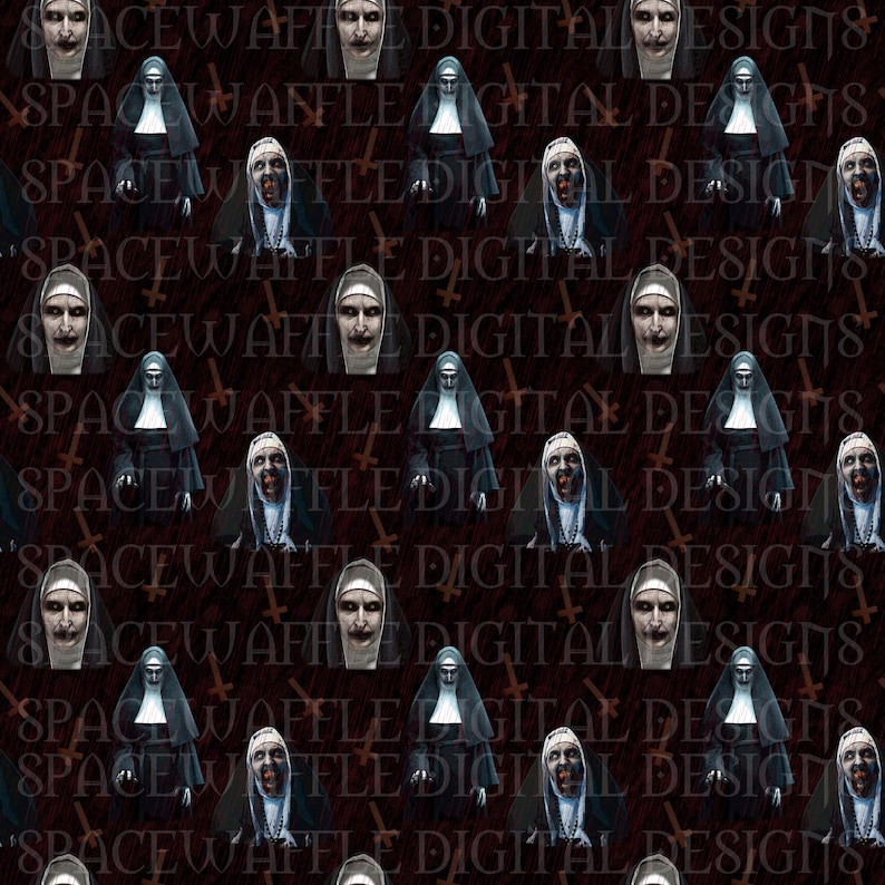 The Nun,valak, Seamless, Pattern, Scrapbooking, Fabric, Design - Etsy