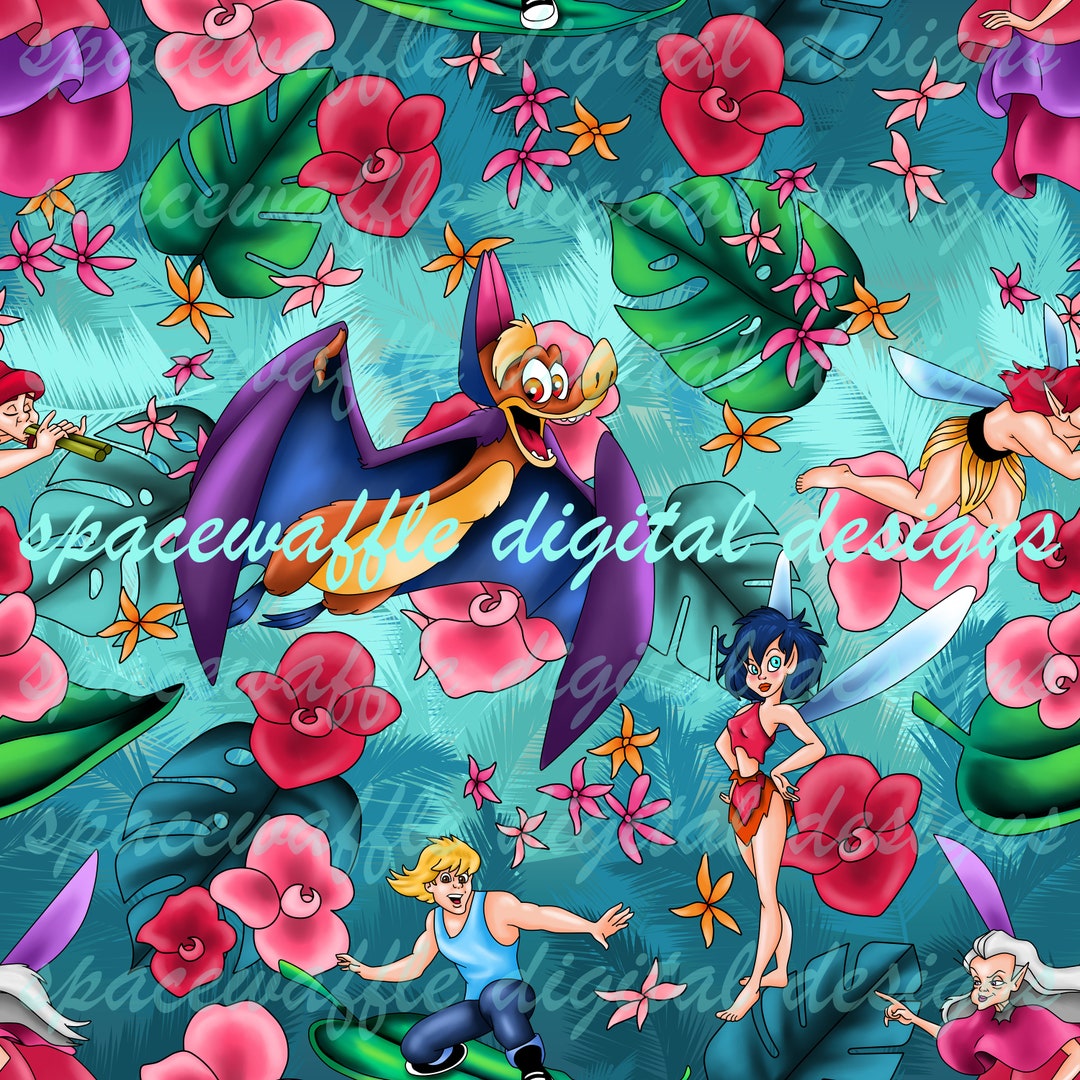 Fern Gully Inspired, Scrapbooking, Fabric, Design - Etsy