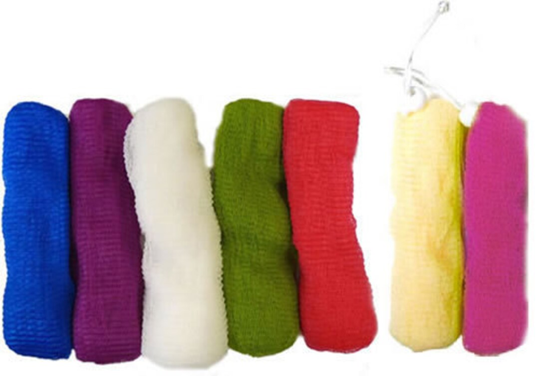 50, 75 or 100 Nylon Loofa Mesh Soap Saver Pouches | Retail Shop Bath ...