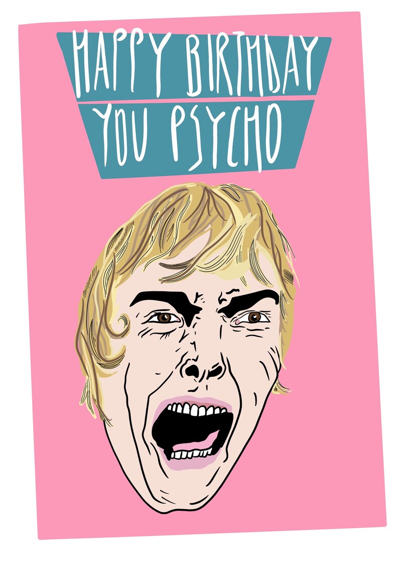 Psycho Birthday Card Alfred Hitchcock - Etsy