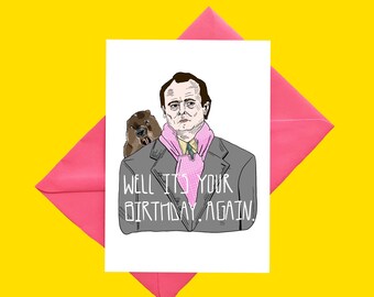 Bill Murray Birthday Card - Etsy