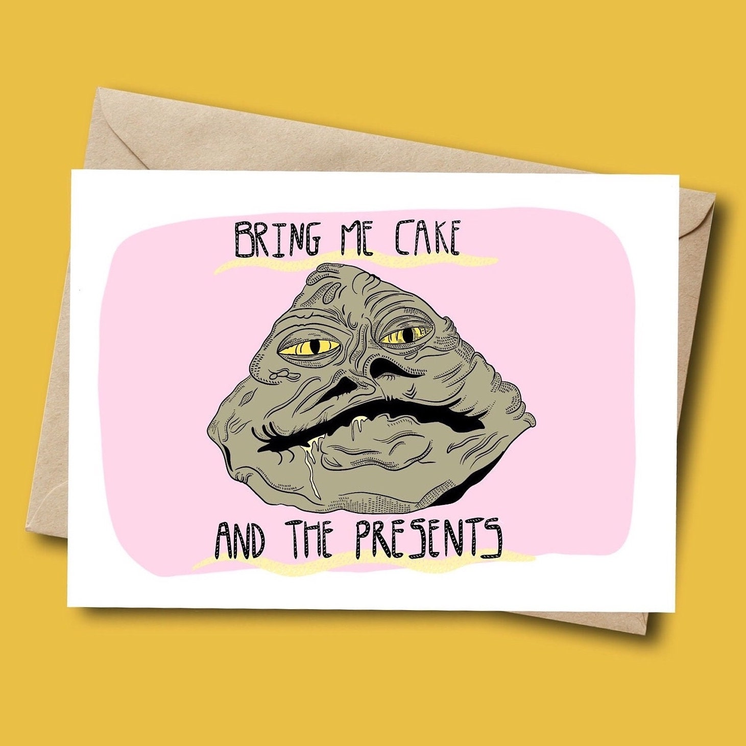 Jabba the Hutt Birthday Card - Etsy