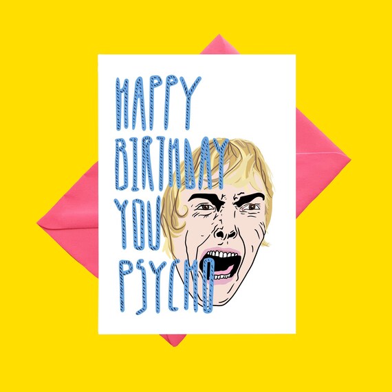 Psycho Birthday Card Alfred Hitchcock - Etsy