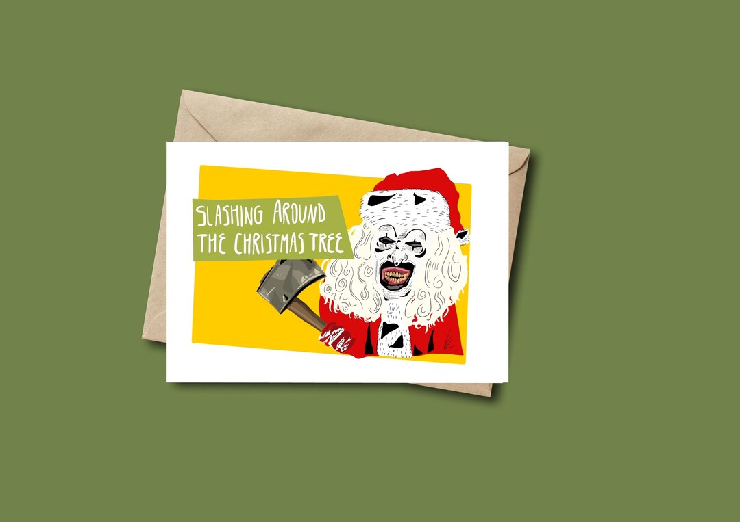 Terrifier 3 Art Christmas Card - Etsy UK