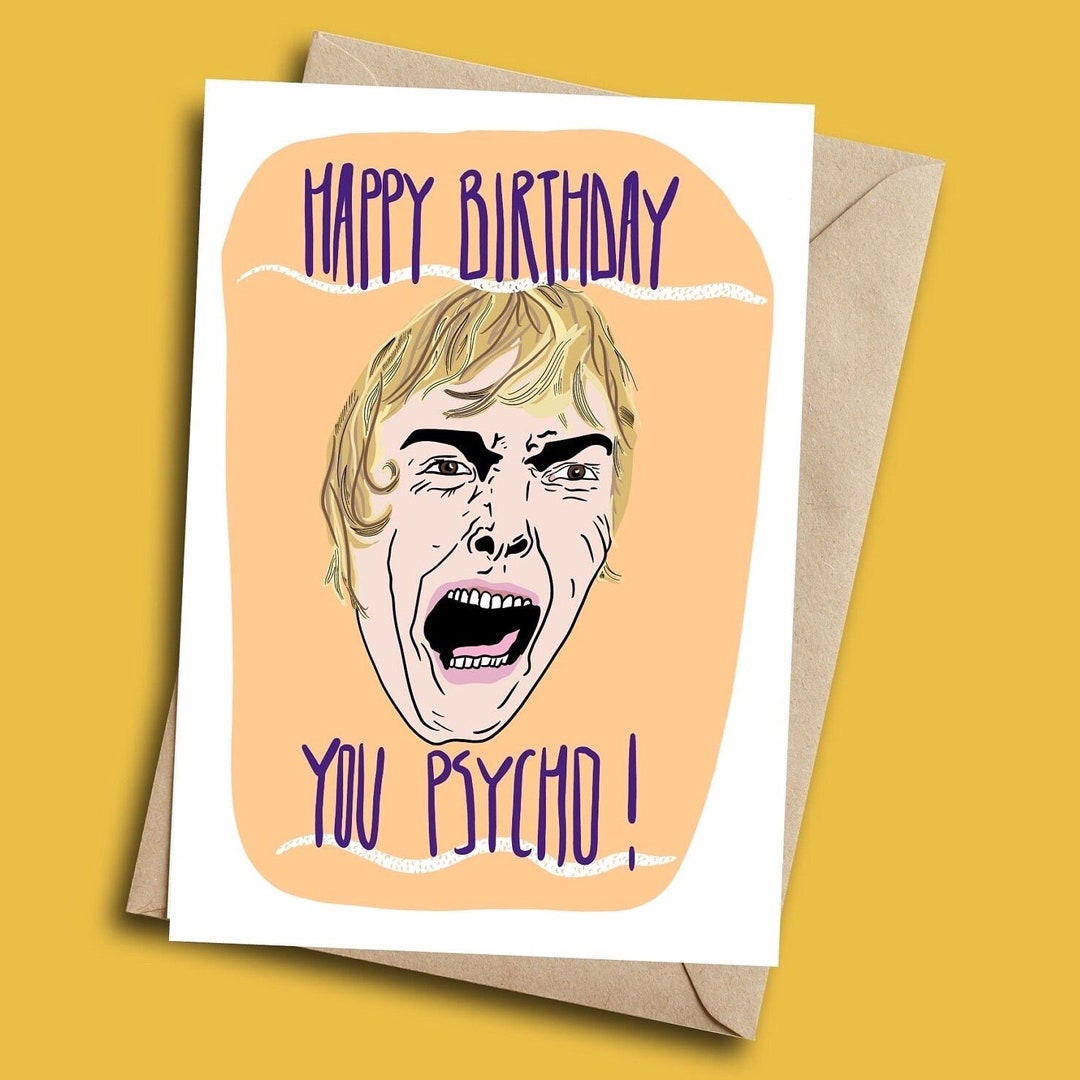Psycho Birthday Card Alfred Hitchcock - Etsy