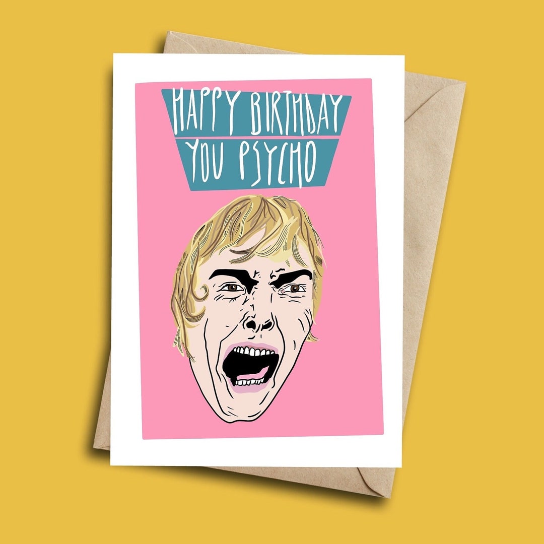 Psycho Birthday Card Alfred Hitchcock - Etsy