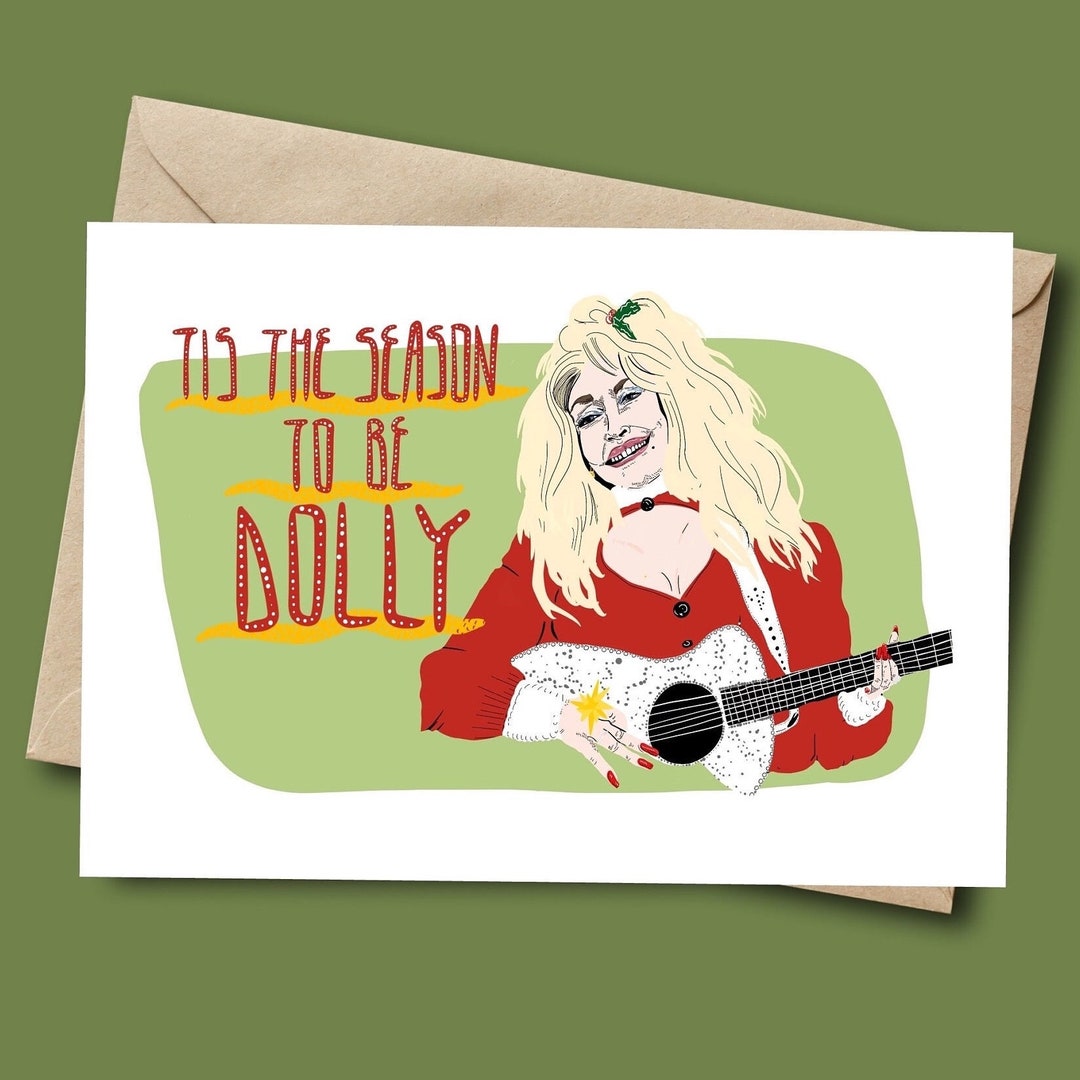 Dolly Parton Christmas Card - Etsy