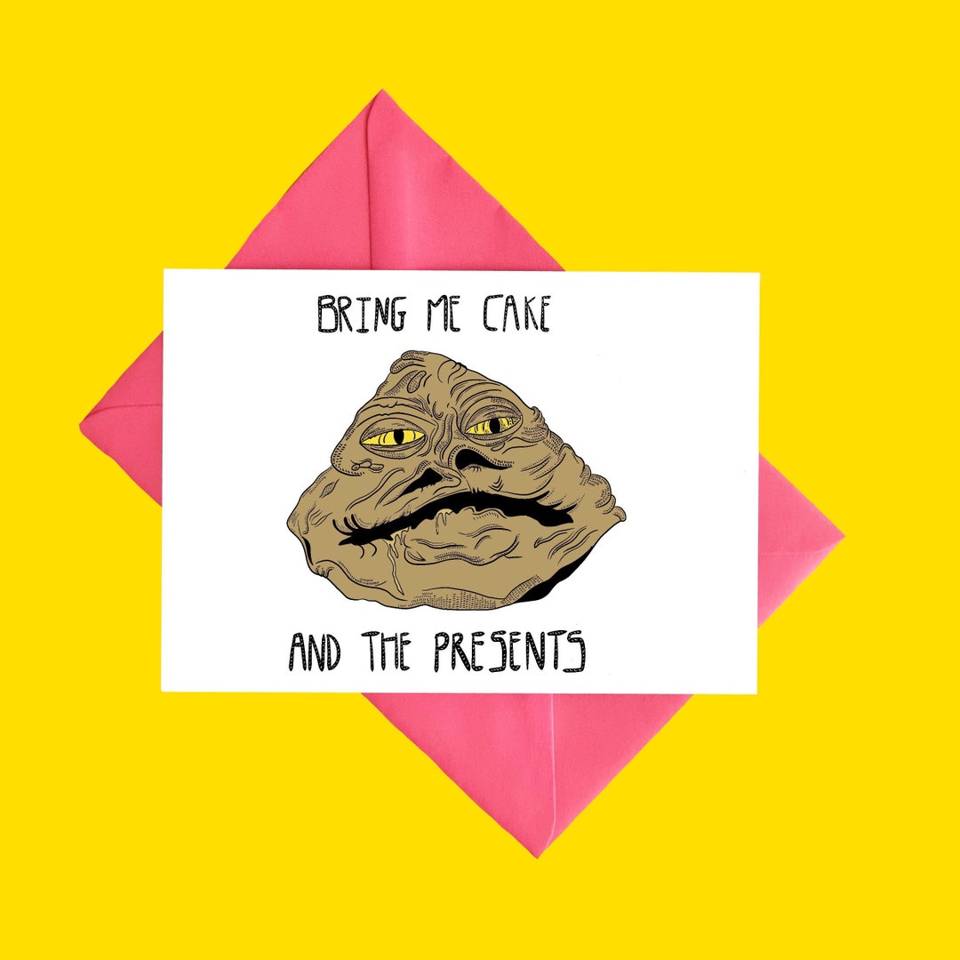 Jabba the Hutt Birthday Card - Etsy