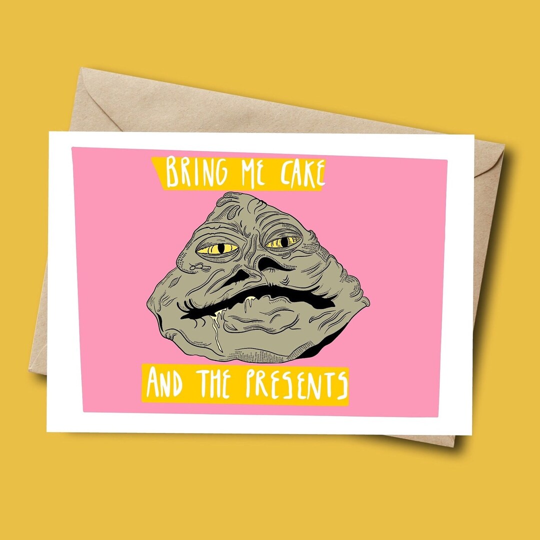 Jabba the Hutt Birthday Card - Etsy