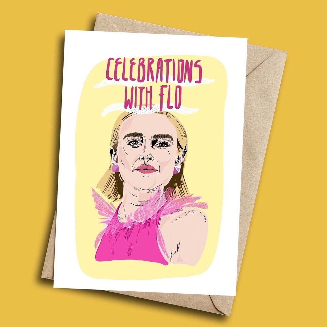 Florence Pugh Birthday Celebrate With Flo Card - Etsy
