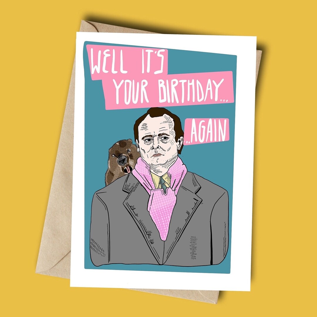Bill Murray Groundhog Day Birthday Card - Etsy