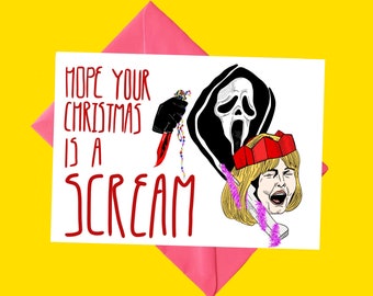 Scream Movie Card Christmas - Etsy