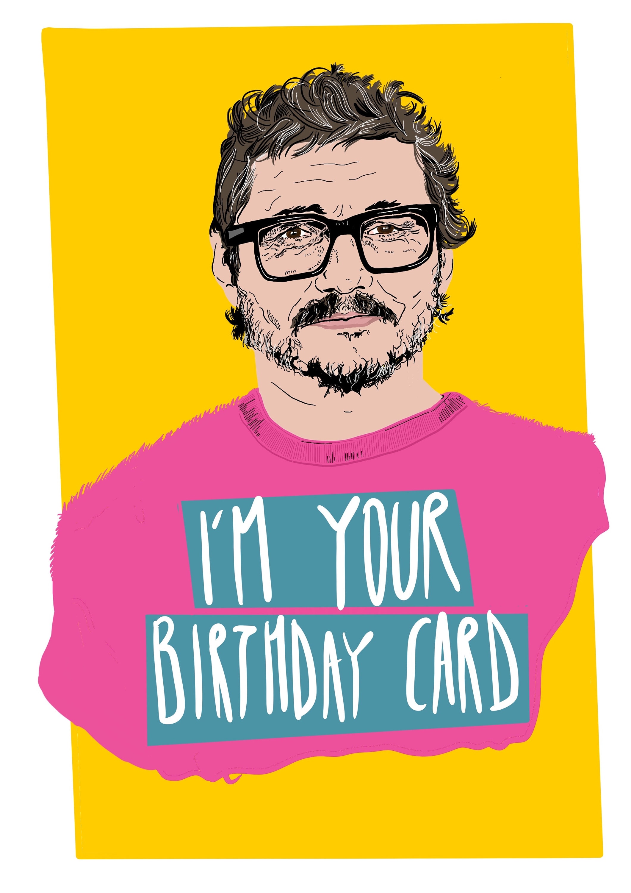 Pedro Pascal Birthday Card - Etsy