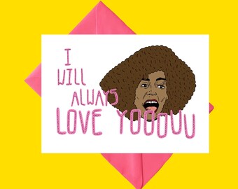 Whitney Houston Card | Etsy