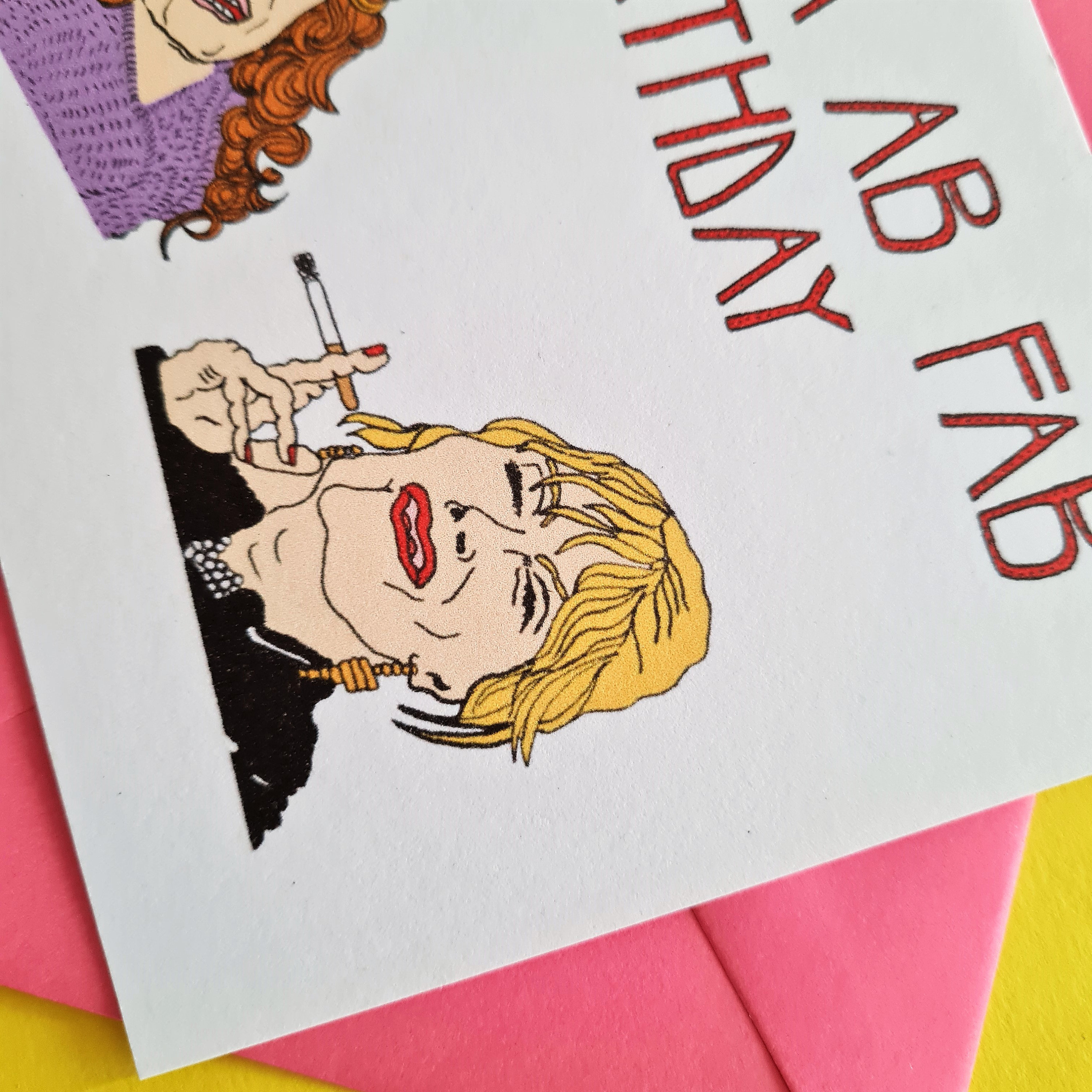 Absolutely fabulous Birthday Day card Ab Fab | Etsy