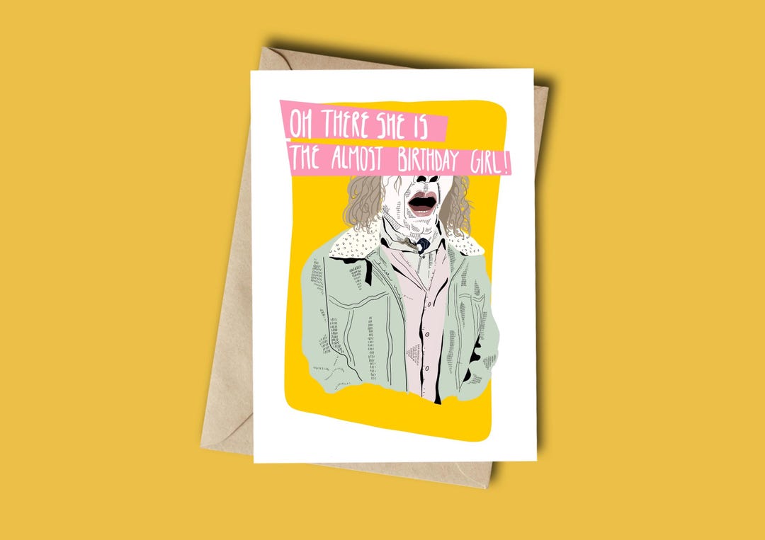 Long Legs Birthday Card Nicolas Cage - Etsy