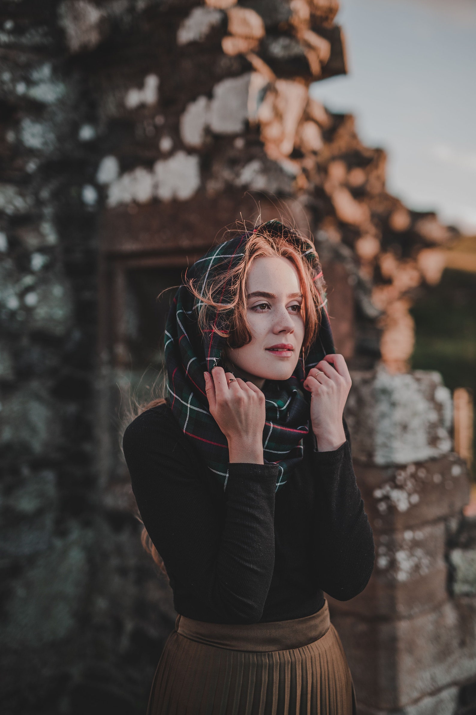 Modern Mackenzie Tartan Outlandish Cowl Wrap Scarf | Etsy UK