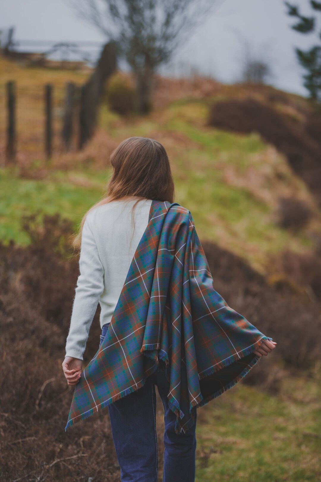 Ancient Hunting Fraser Tartan Outlandish Shawl *FREE SHIPPING*. Gift ...